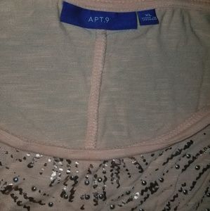 Apt. 9 | Tops | Apt 9 Sparkling Light Coral With Gold Top Xl | Poshmark